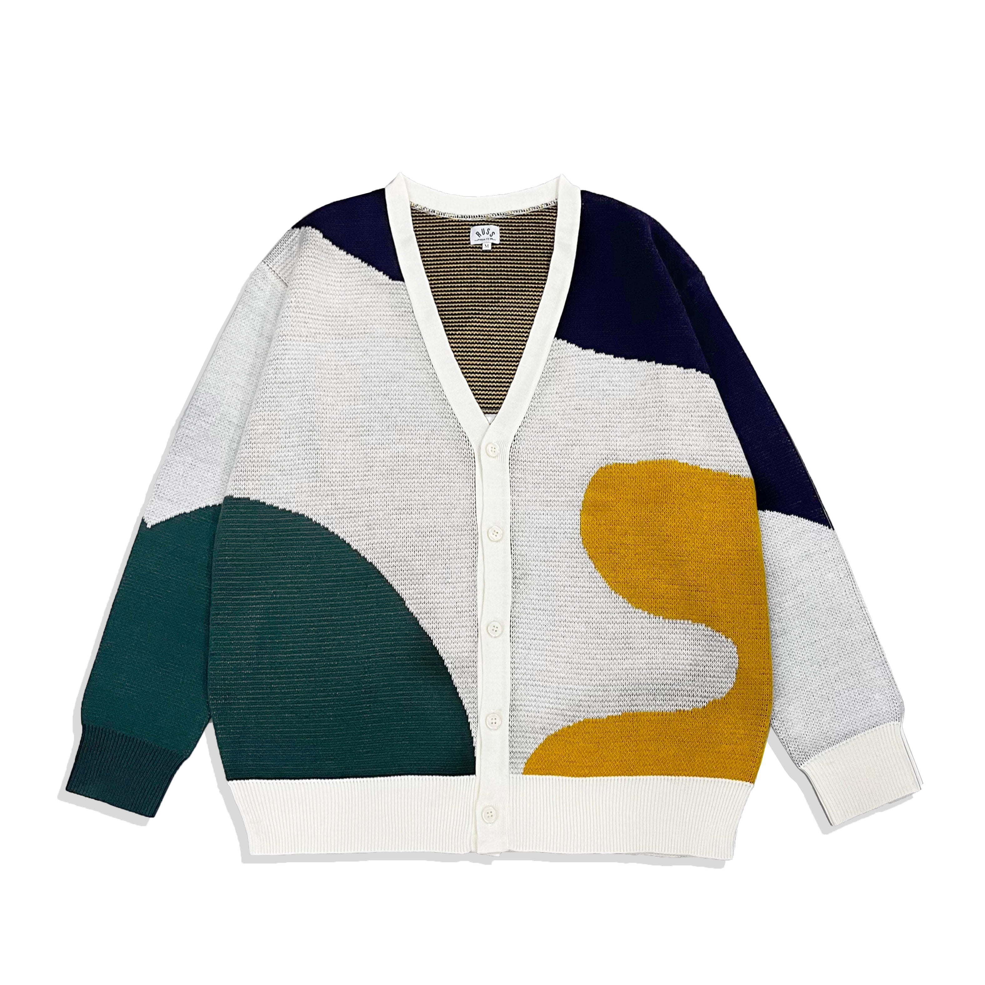 Sweater Cardigan Rajut Island Russ Co White | Russ & Co