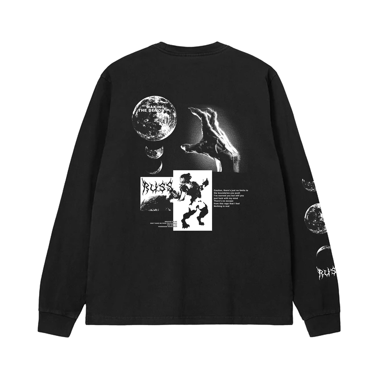 Russ Tshirt LS Warewolf Black | Russ & Co
