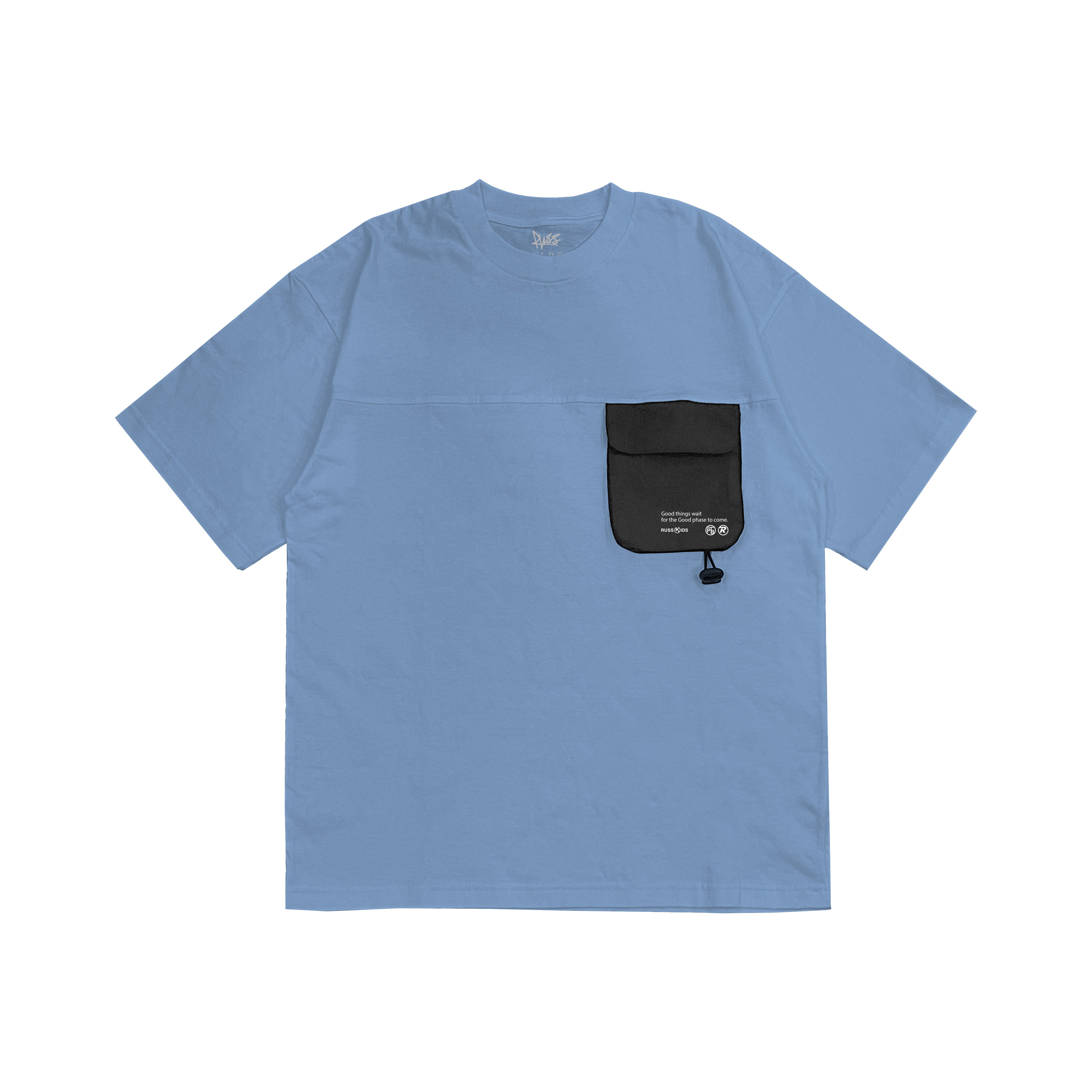 Russ Kids Tshirt Kaos Tangan Pendek Anak Lunar Dusty Blue | Russ & Co