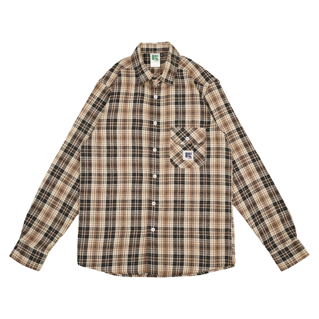 Russ Shirt Kemeja Flanel Tangan Panjang Caves Brown – Russ & Co | Proud ...