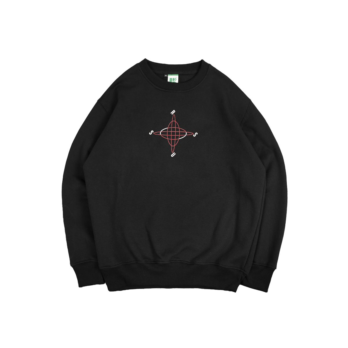 Russ Sweater Crewneck Sonar Black | Russ & Co