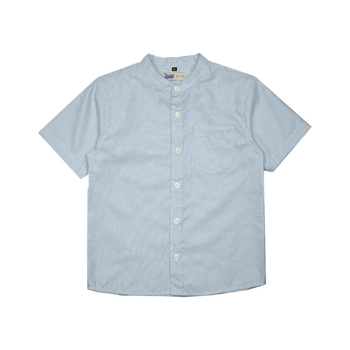 Russ Kids Shirt Kemeja Koko Anak Tangan Pendek Akhyar Blue | Russ & Co