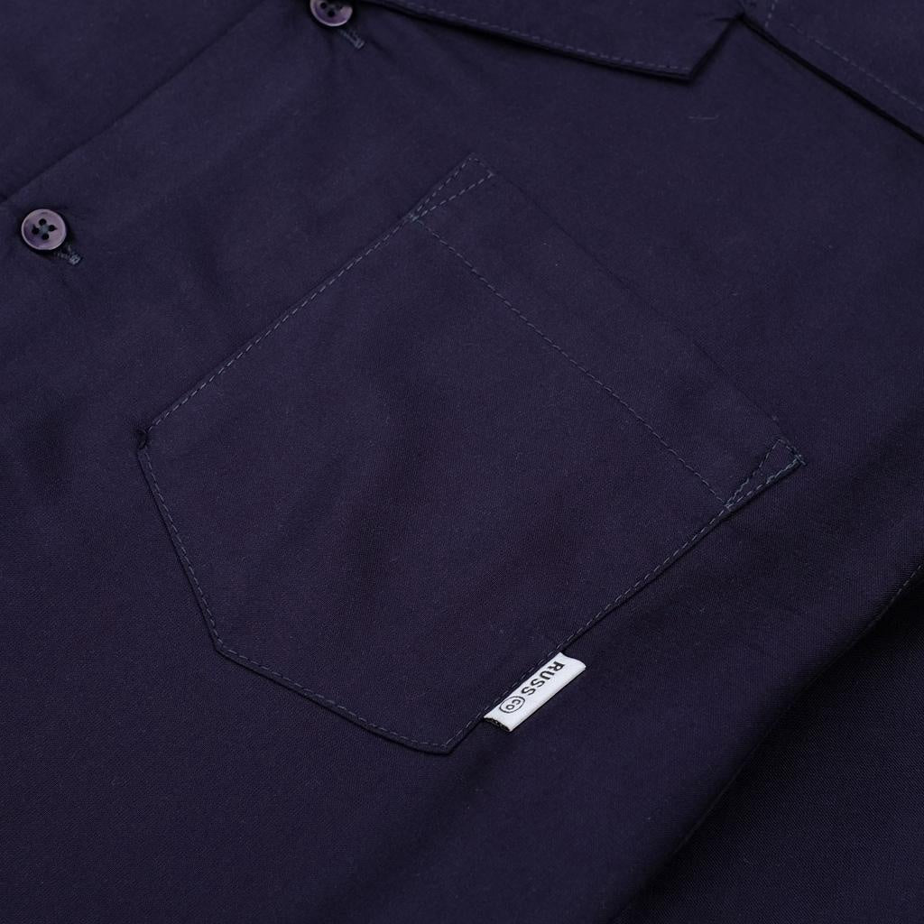 Russ Shirt Jamming Bowling Navy Blue | Russ & Co