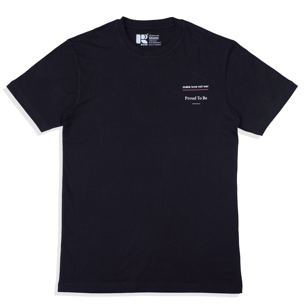 Russ Tshirt Make Love Black – Russ & Co | Proud To Be