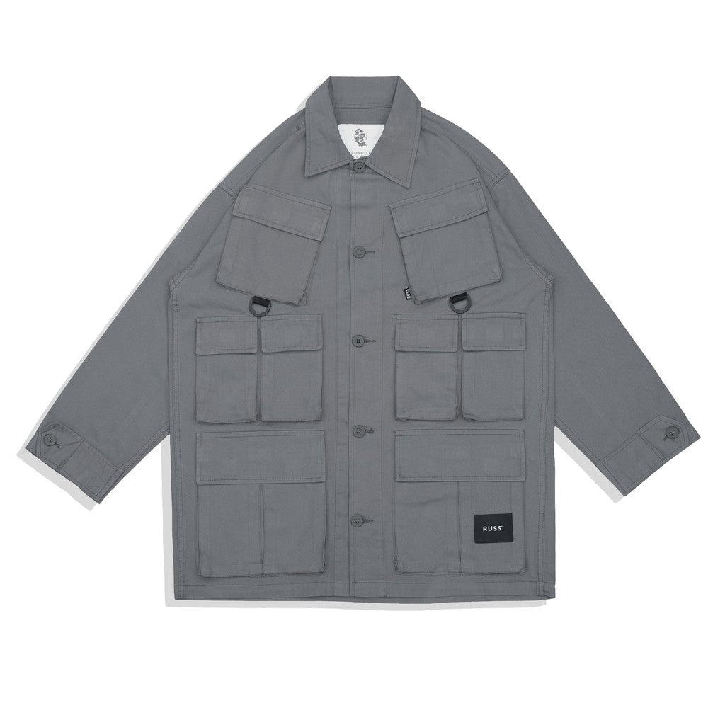 Russ Jacket Tactical 8 Pocket Grey – Russ & Co | Proud To Be