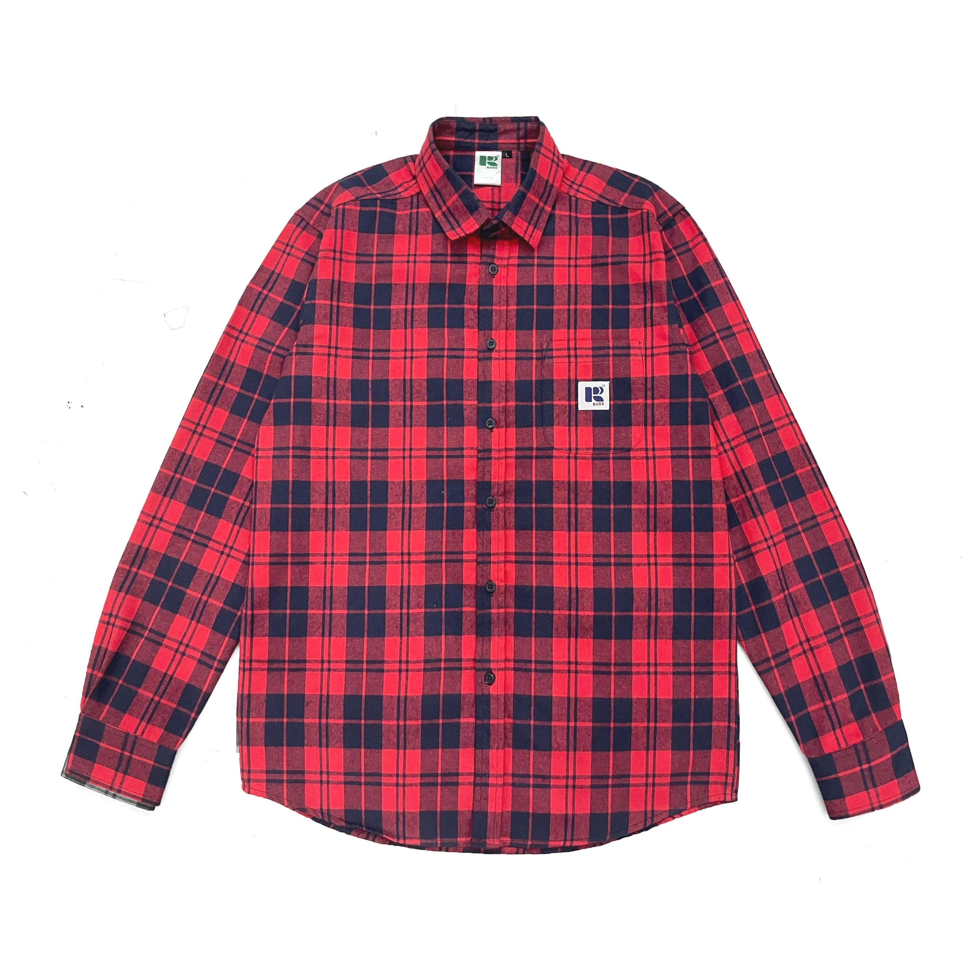 Russ Shirt Flannel Diablo Red | Russ & Co
