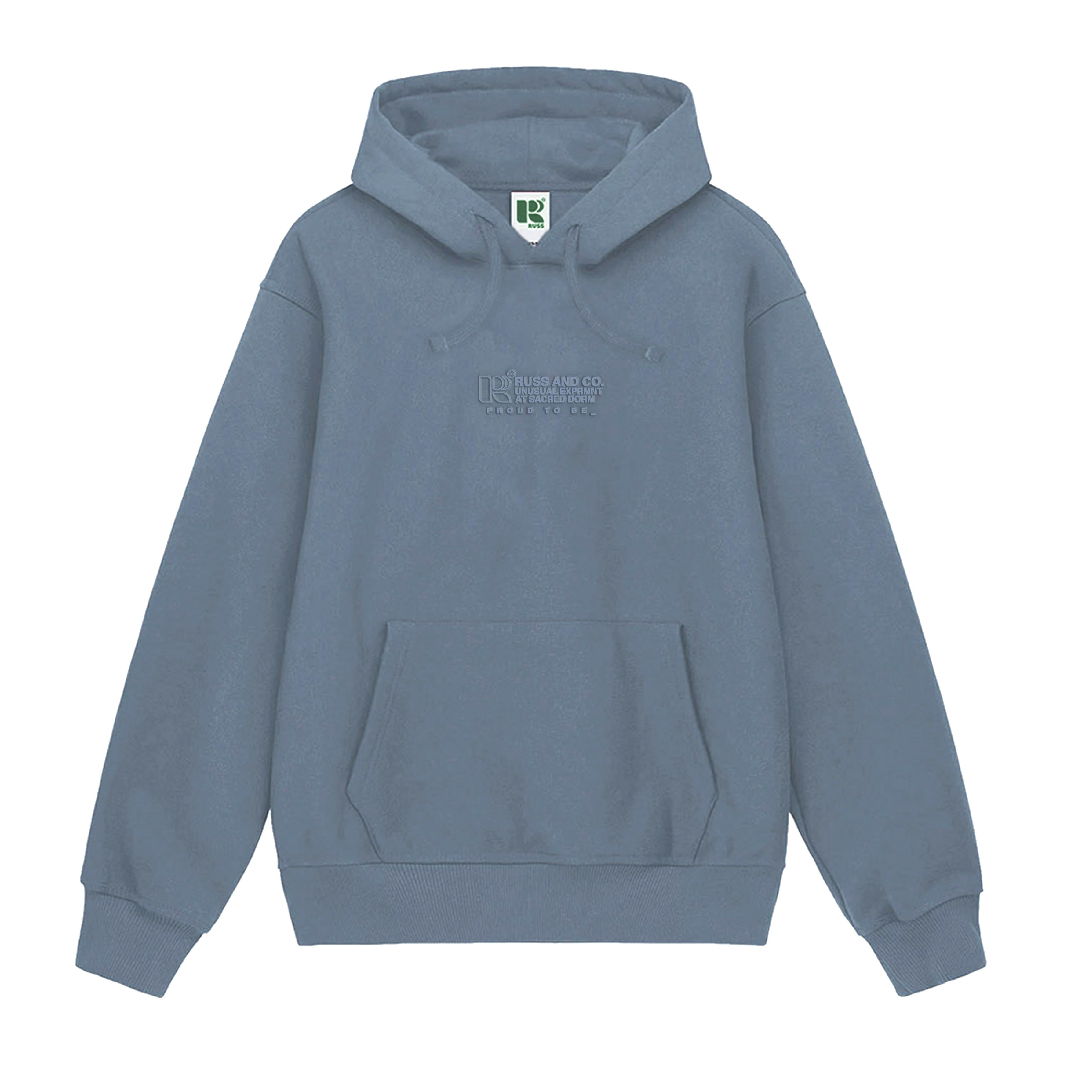 Russ Sweater Hoodie Bevy Dusty Blue | Russ & Co