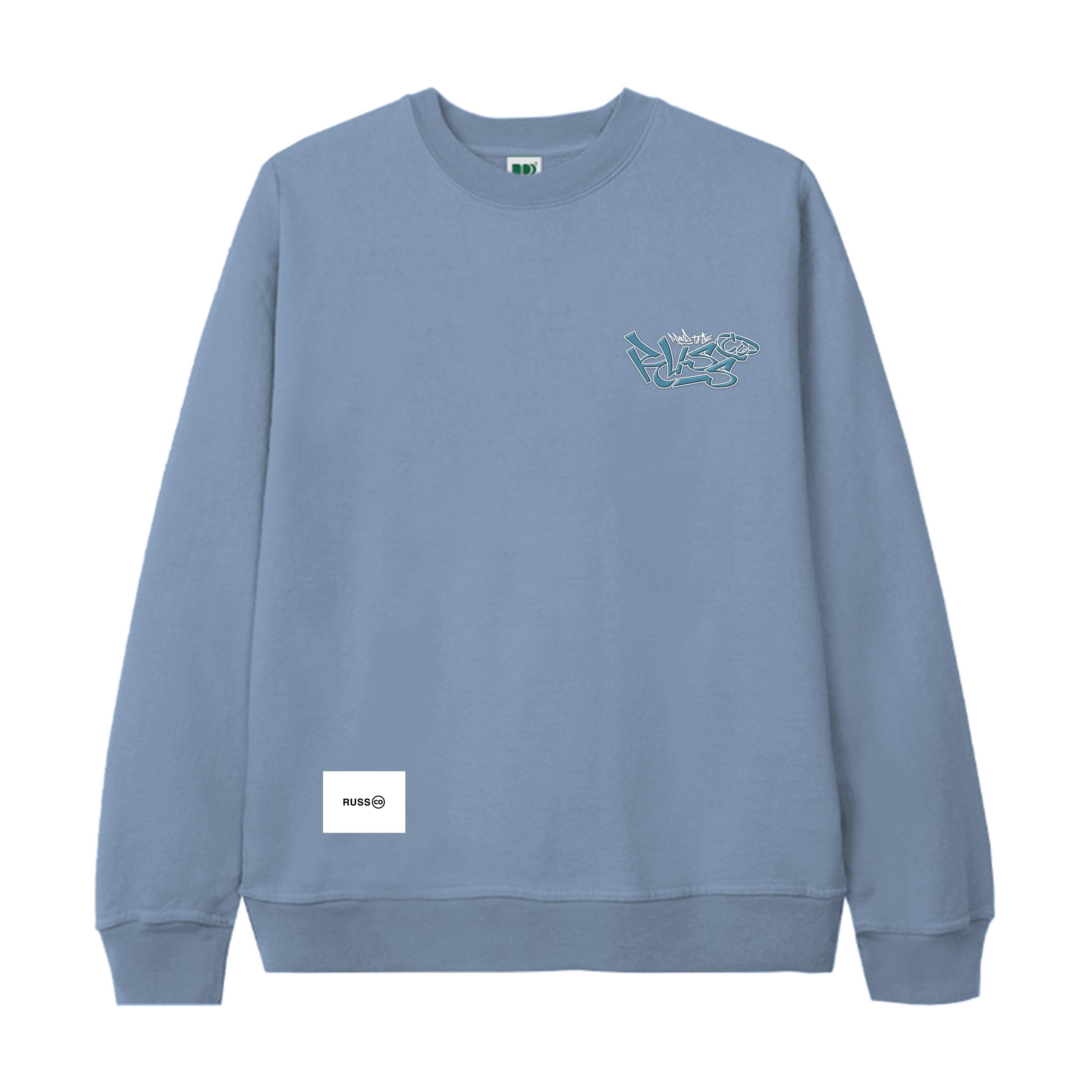 Russ Sweater Crewneck Soulfly Dusty Blue | Russ & Co