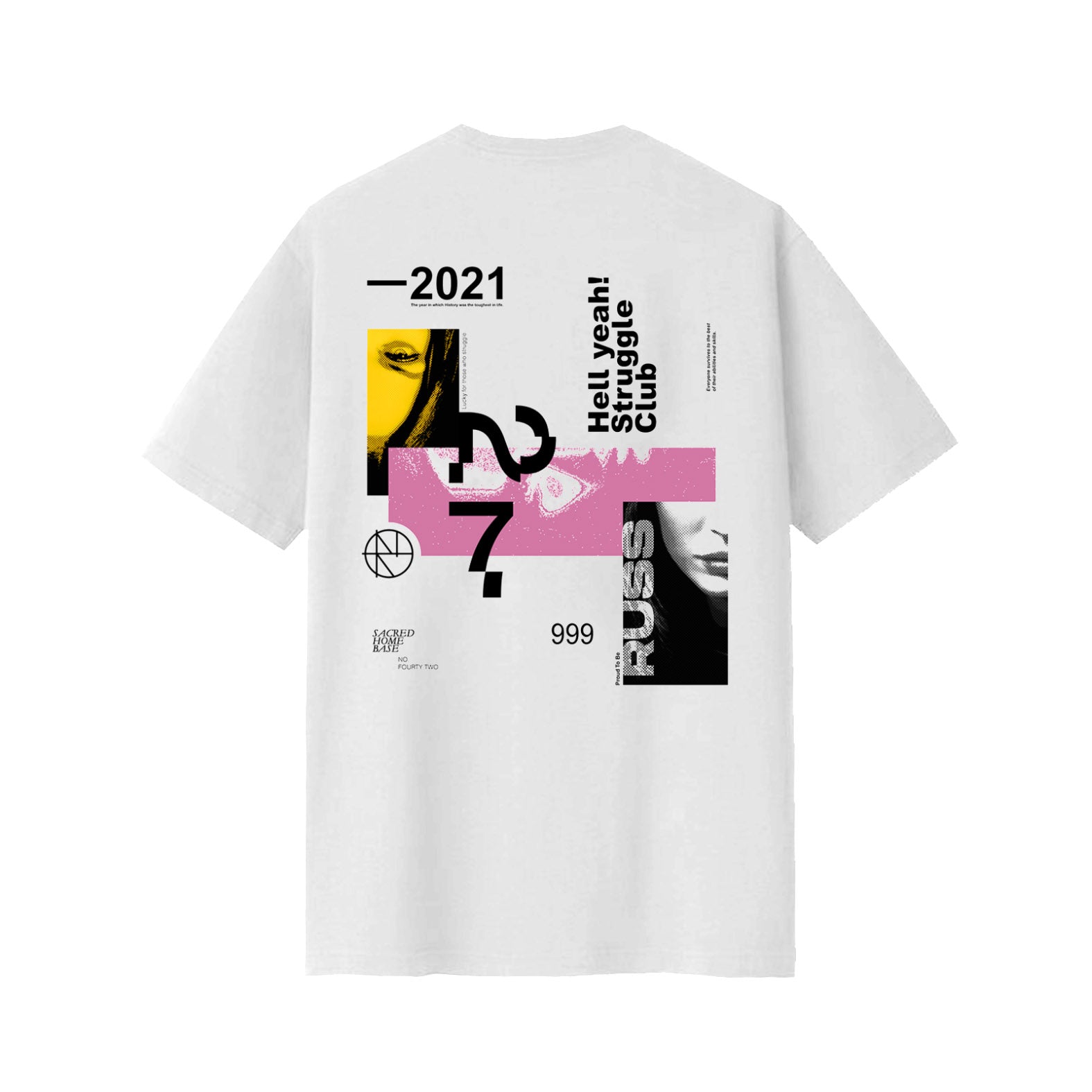 Russ Tshirt Struggle White | Russ & Co