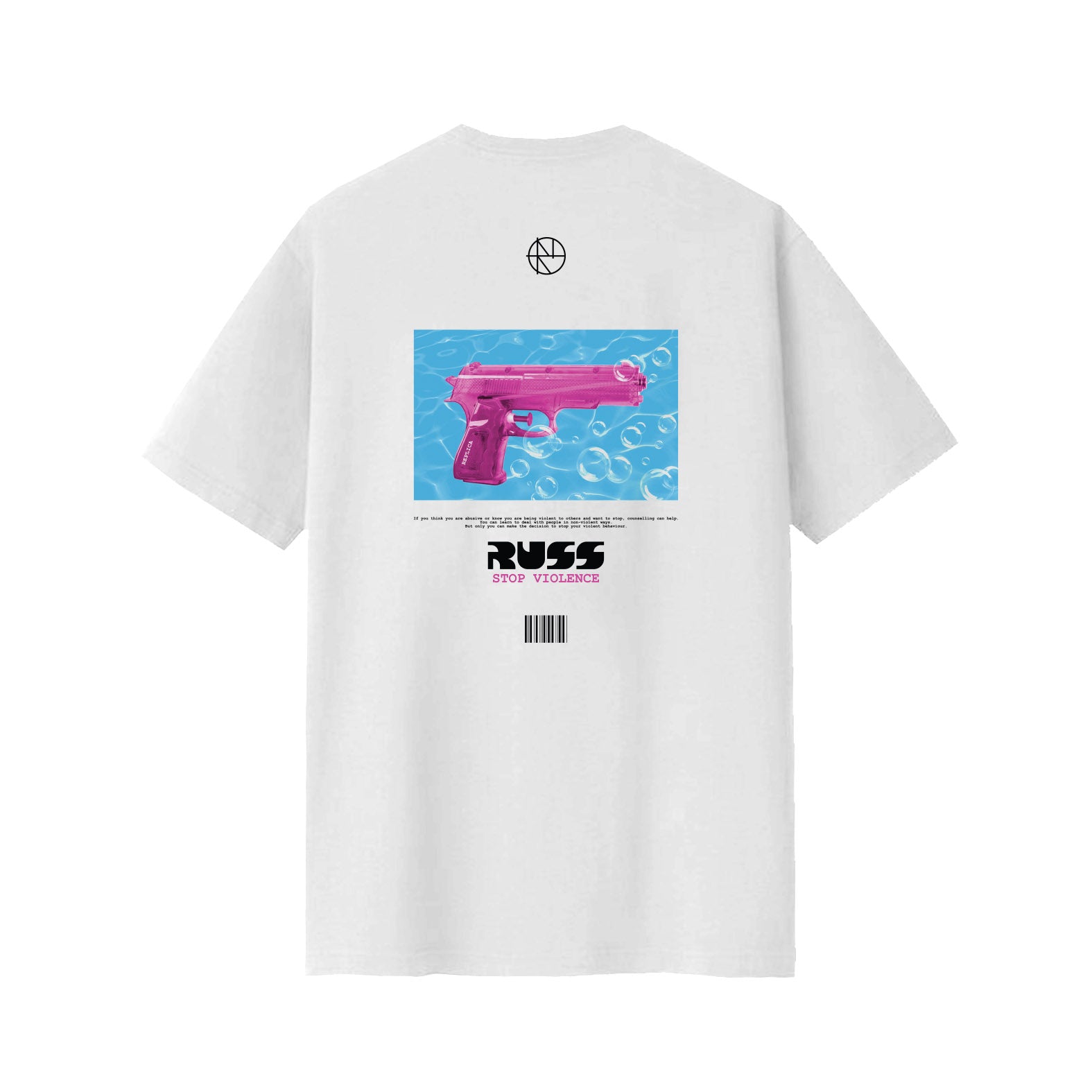 Kaos Russ Bubble Gun Putih | Russ & Co