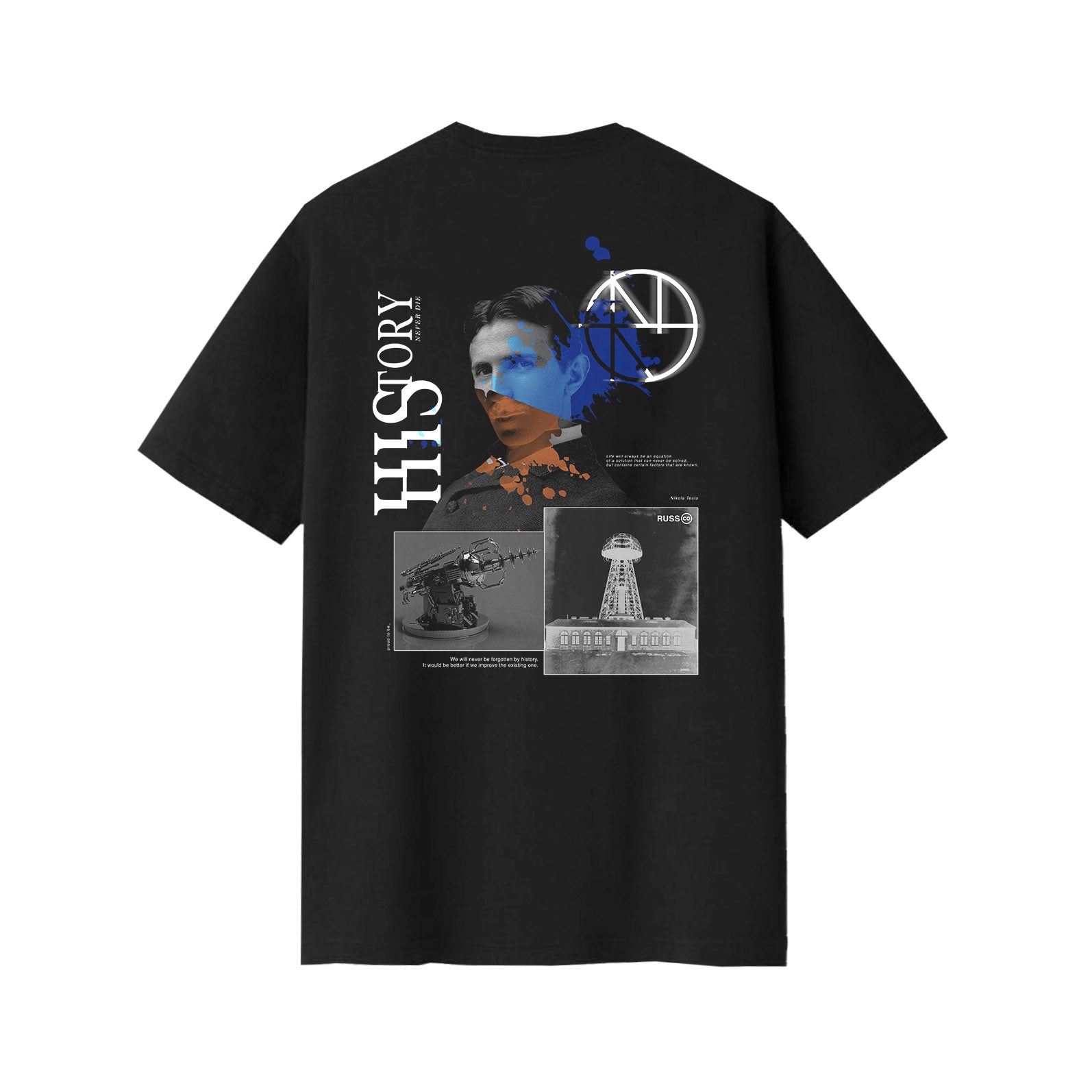 Russ Tshirt Hiztory Black – Russ & Co | Proud To Be