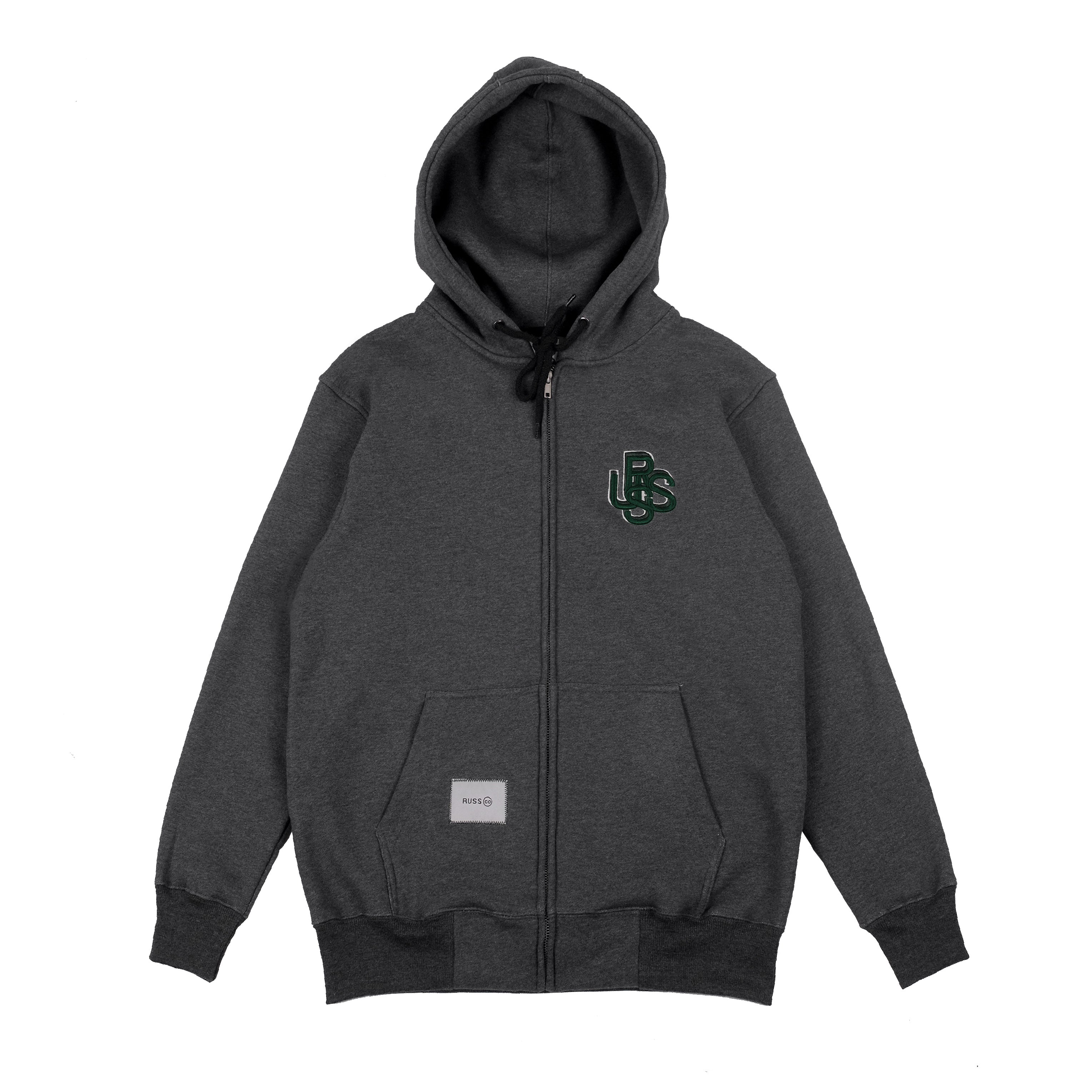 Russ Sweater Hoodie Ritsleting Cohere Misty | Russ & Co